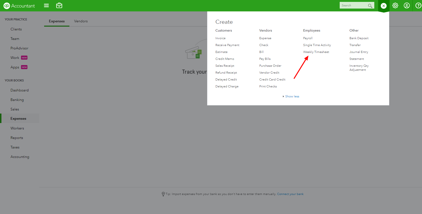 Exporting Time to QuickBooks